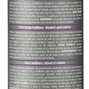 Design Essentials Kukui And Coconut Hydrating Leave-In Conditioner Sulfate Free 340 g / 12 oz