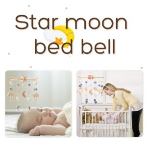 Baby Crib Mobile - HBM Blue Moon Baby Mobile Nursery Mobile Bed Bell with Music