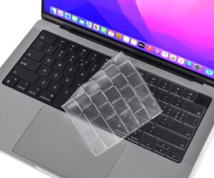 casebuy premium keyboard cover for m2 m3 macbook air 15 inch a2941 a3114, m2 m3 macbook air 13.6" a2681 a3113, 2024 2023 2022 2021 macbook pro 14" 16" m4 m3 m2 m1 chip pro/max, us ansi layout