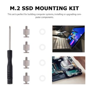 SOLUSTRE 1 Set Screw Set M Screw Kit Ssd Screw Kit Laptop Stand Laptop Mount Ssd Hard Disk Mounting Screwdriver Computer Mount Mounting Screw for M.2 Ssd M.2 Motherboard Mounting Screw M2