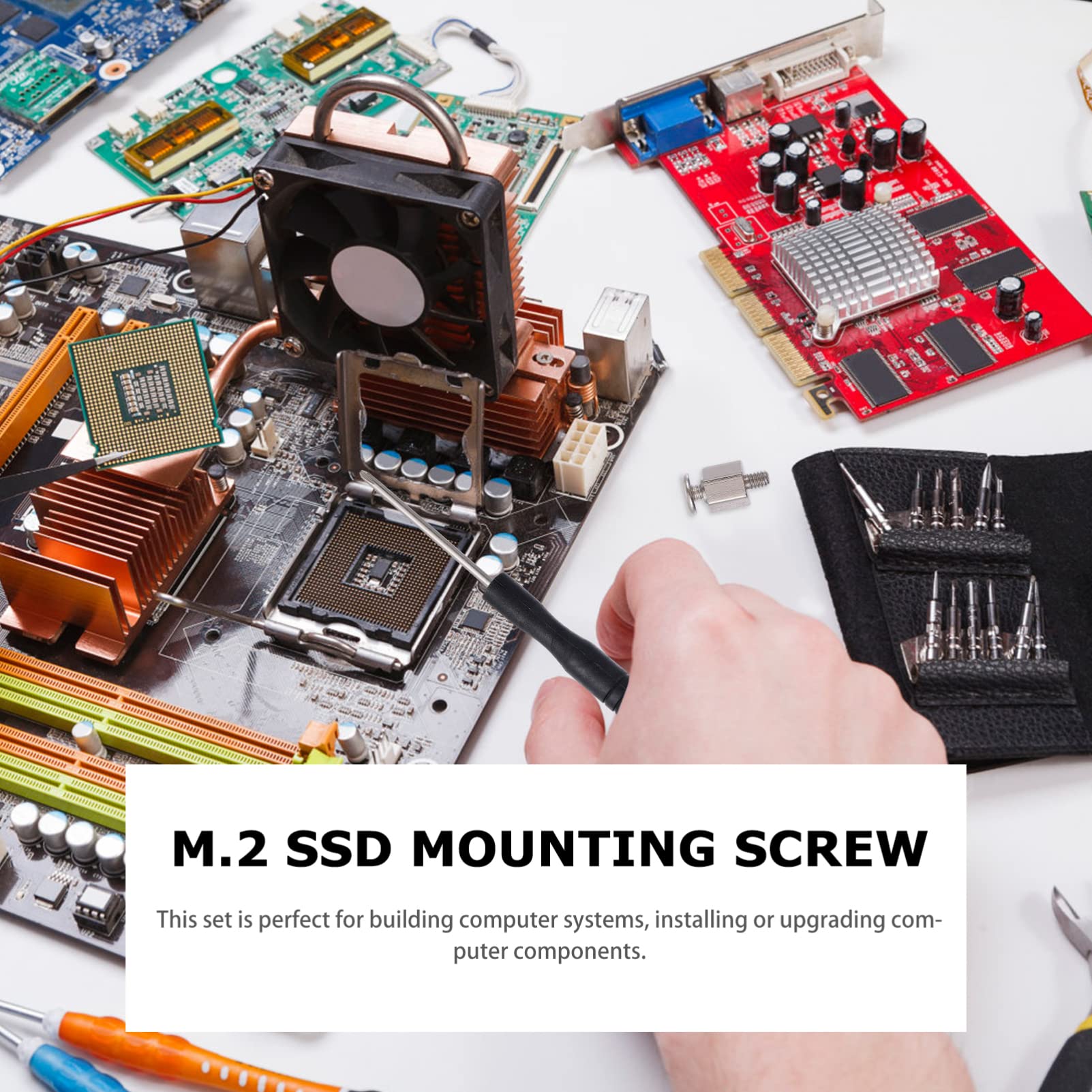 SOLUSTRE 1 Set Screw Set M Screw Kit Ssd Screw Kit Laptop Stand Laptop Mount Ssd Hard Disk Mounting Screwdriver Computer Mount Mounting Screw for M.2 Ssd M.2 Motherboard Mounting Screw M2