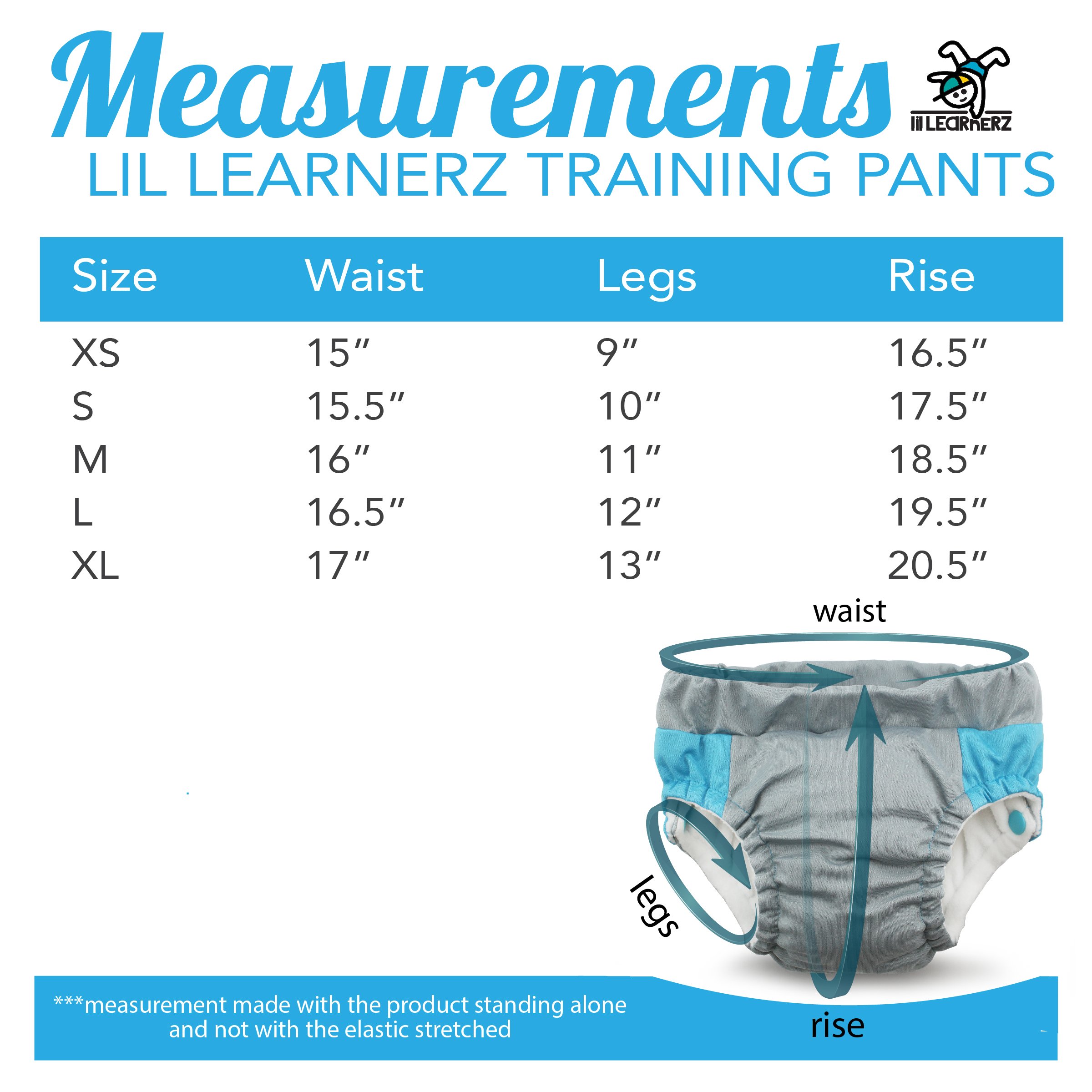 Kanga Care Lil Learnerz Reusable Toilet Training Pants (XLarge - Clover & Caribbean)