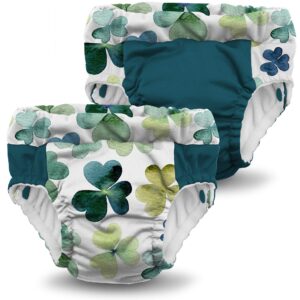 kanga care lil learnerz reusable toilet training pants (xlarge - clover & caribbean)