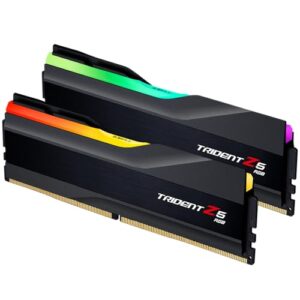 g.skill trident z5 rgb series (intel xmp 3.0) ddr5 ram 32gb (2x16gb) 6000mt/s cl36-36-36-96 1.35v desktop computer memory udimm - matte black (f5-6000j3636f16ga2-tz5rk)