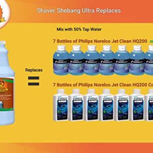 Shaver Shebang replacement for 7 Philips Jet Clean bottles