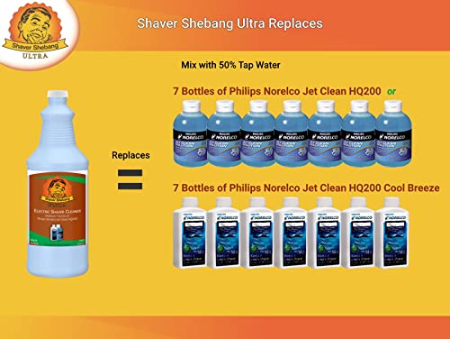 Shaver Shebang replacement for 7 Philips Jet Clean bottles