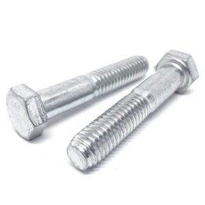 (2 pieces) m12-1.5x60 mm class 10.9 hex head cap screws bolts metric grade unf fine partial threads zinc clear