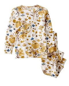 little planet by carter's unisex-baby baby and toddler 2-piece pajamas made with organic cotton, floral, 18 months