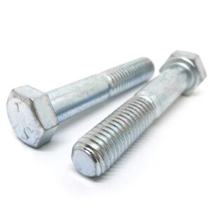 (10 pieces) 3/8-24x4" grade 5 hex head cap screws bolts unf fine partial threads zinc clear