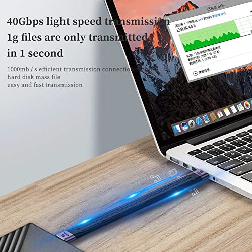 APEXSUN Short USB C Cable，USB C to C 0.4 Ft Flexible Cable Support Thunderbolt 4/3,USB4, PD 100W Quick Charge,8K Video,40Gbps Data Transfer for External SSD, EGPU, Docking,MacBook,Phone,PowerBank