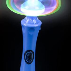 Light Up Spinning Wand Toy for Kids - LED Spinner with Magic Orbiter - Autism Toys for Boys & Girls - Fun Glow Party Favor, Toddler Gift