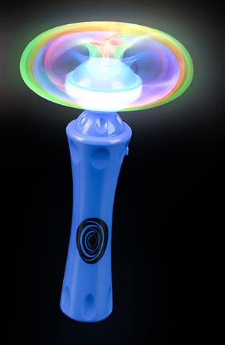 Light Up Spinning Wand Toy for Kids - LED Spinner with Magic Orbiter - Autism Toys for Boys & Girls - Fun Glow Party Favor, Toddler Gift