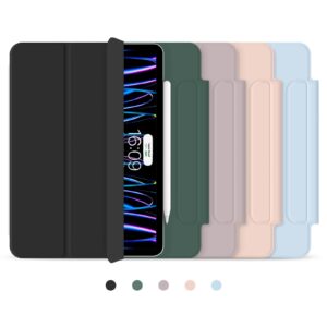 Magnetic Case for iPad Pro 11 Inch 4th /3rd /2nd Generation(2022/2021/2020),Slim Smart Folio for iPad Pro 11,Lightweight Trifold Stand Case, Auto Sleep/Wake, Support 2nd Gen Pencil Charging (Black)