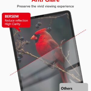 BERSEM Paperfeel Glass Screen Protector compatible with iPad Pro 11 inch (2021&2020&2018 Models) iPad Air 4th Generation (10.9 inch,2020) with Alignment Tool Anti Glare/Anti Fall/Case Friendly