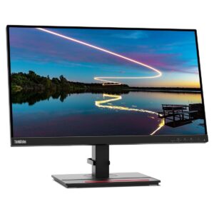 lenovo thinkvision e24q-20 23.8" wqhd wled lcd monitor - 16:9 - raven black