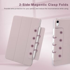 Magnetic Case for iPad Air 6/5/ 4, Slim Smart Folio for iPad Air 5th/ 4th Generation 10.9 Inch 2022/2020 Model, Trifold Stand Case, Auto Sleep/Wake (Taro Purple)