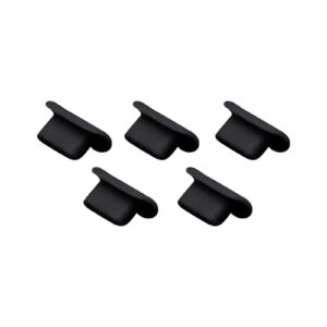 silicone antidust plugs for iphones 13 12 mini pro max 11 ipads airpod, 5pcs lightnings charging port cover compatible with iphones x, xs, xr, 8, 7, 6 plus black