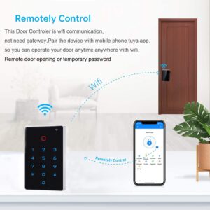 BSTUOKEY WiFi Tuya Mobile APP,125khz Card,WiFi Access Control keypad,Door Lock Opener,Door Keypad,Remote Control Door Lock,Entry Gate Keypad,Wiegand IP68 watreproof,2000 User Backlight