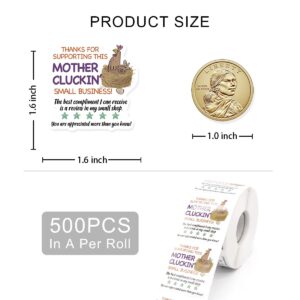 Thanks for Supporting This Mother Small Business Stickers,Thank You Stickers,Small Shop Stickers,Mail Envelopes Stickers Handmade Stickers for Small Business,Handmade Goods,Online Retailers,500 PCS