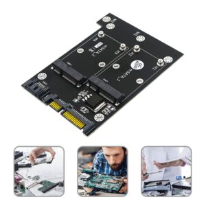 SOLUSTRE Adapter Board mSATA Adapter mSATA SSD Reader Adapter mSATA SSD Adapter SSD Adapter Card Computer Supply mSATA to 3.0 Adapter Mini Converter Expansion Card Metal