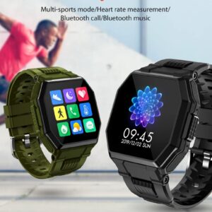 Smart Watches for Men Activity Fitness Tracker with Bluetooth Call Heart Rate Blood Pressure Blood Oxygen Sleep Monitor IP67 Waterproof 1.54" Touch Screen Smart Watch for iOS Android (Black)