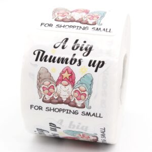 a big thumbs up for shopping small stickers,thank you stickers,small shop stickers,mail envelopes stickers handmade stickers for small business,handmade goods,online retailers,500 pcs