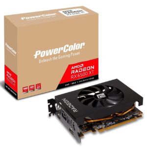 PowerColor AMD Radeon RX 6500 XT ITX Gaming Graphics Card with 4GB GDDR6 Memory