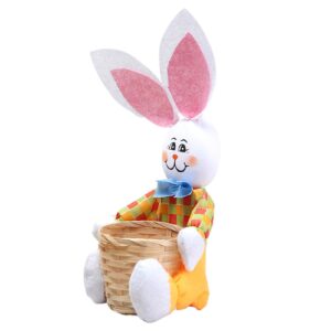 easter gift baskets empty easter basket for children easter hamper kids easter gifts cute bunny easter basket eggs candy gifts storage rabbit basket easter decoration home decor for easter day yellow