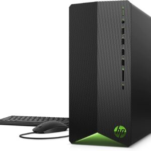 HP Pavilion Gaming Desktop Computer 10th Generation Intel Hexa-core i5-10400F Processor 16GB RAM 1TB SSD GeForce RTX 3060 12GB Graphic USB-C DiplayPort Bluetooth Black + HDMI Cable