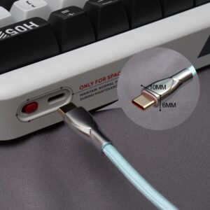 Sumgsn Custom Coiled Keyboard Cable USB Type-C for Mechanical Gaming Keyboard 1.8m