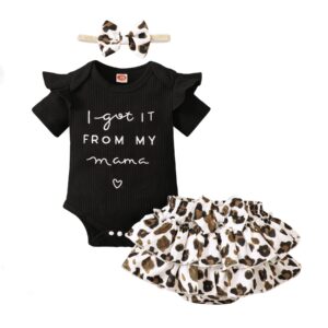 jomoo 0-3 months baby girl clothes newborn girl clothes summer outfit floral romper shorts set 0 to 3 months baby girl clothes black