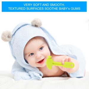 Ryfan Baby Teething Toys for Babies 0-6 Months,teethers for Babies 6-12 Months,Baby Toys,BPA Free Silicone Toolbox teether,car seat Toys,Infant Toys with Storage Box and 2pcs Pacifier Clip（4-Pack）