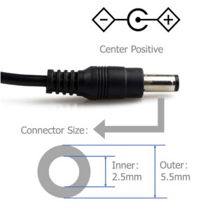 Zingpaw AC to DC 21V 1A Wall Charger Adapter Power Supplier for Household Electronics Devices LED Strip Vacuum Cleaner Battery with 5.5mm x 2.5mm Tip & 8 Replaceable Tips