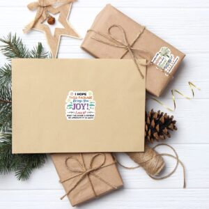 I Hope This Package Bring You Joy Stickers,Thank You Stickers,Small Shop Stickers,Mail Envelopes Stickers Handmade Stickers for Small Business,Handmade Goods,Online Retailers,500 PCS