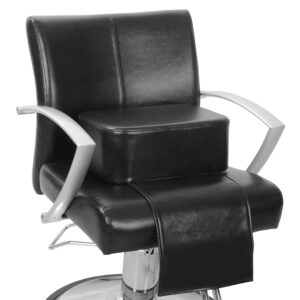 Berkeley Salon Chair Kid Seat Booster for Barber Chair All Purpose Chair Professional Styling Studio Equipment, Black