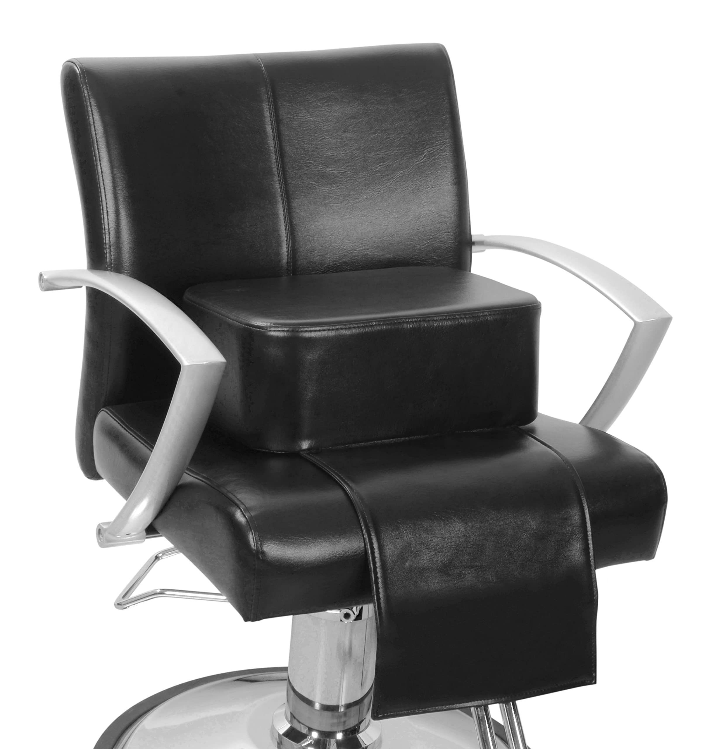 Berkeley Salon Chair Kid Seat Booster for Barber Chair All Purpose Chair Professional Styling Studio Equipment, Black