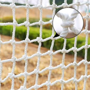 chinlife white climbing net, children safety netting nylon anti falling net for balcony window deck staircase baby cat dog protection fence, customizable (color : white-10cm, size : 2x3m(7x10ft))