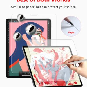 BERSEM Paperfeel Glass Screen Protector compatible with iPad Pro 11 inch (2021&2020&2018 Models) iPad Air 4th Generation (10.9 inch,2020) with Alignment Tool Anti Glare/Anti Fall/Case Friendly