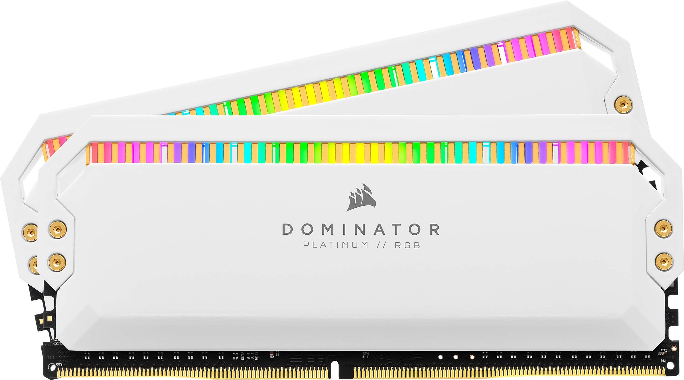 Corsair Dominator Platinum RGB DDR4 32GB (2x16GB) 3600MHz C18 Desktop Memory (12 Ultra-Bright CAPELLIX RGB LEDs, Patented DHX Cooling, Wide Compatibility, Intel XMP 2.0) White