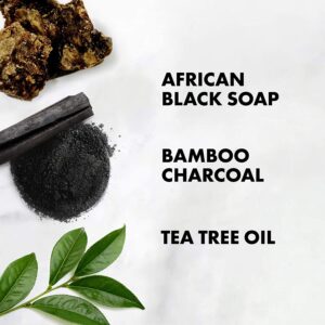 Shea Moisture African Black Soap Bamboo Charcoal Deep Cleansing Shampoo & Deep Balancing Conditioner Set, 13 Ounce each