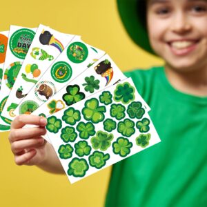 MISS FANTASY St Patricks Day Stickers Shamrock Stickers St. Patrick's Day Stickers for Kids Bulk Saint Patricks Day Stickers St Patrick Stickers for Kids St Pattys Day Party Favors