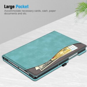 Fintie Case for Samsung Galaxy Tab A8 10.5 Inch 2022 Model (SM-X200/X205/X207), Multi-Angle Viewing Smart Stand Back Cover with Pocket Auto Wake/Sleep, Turquoise