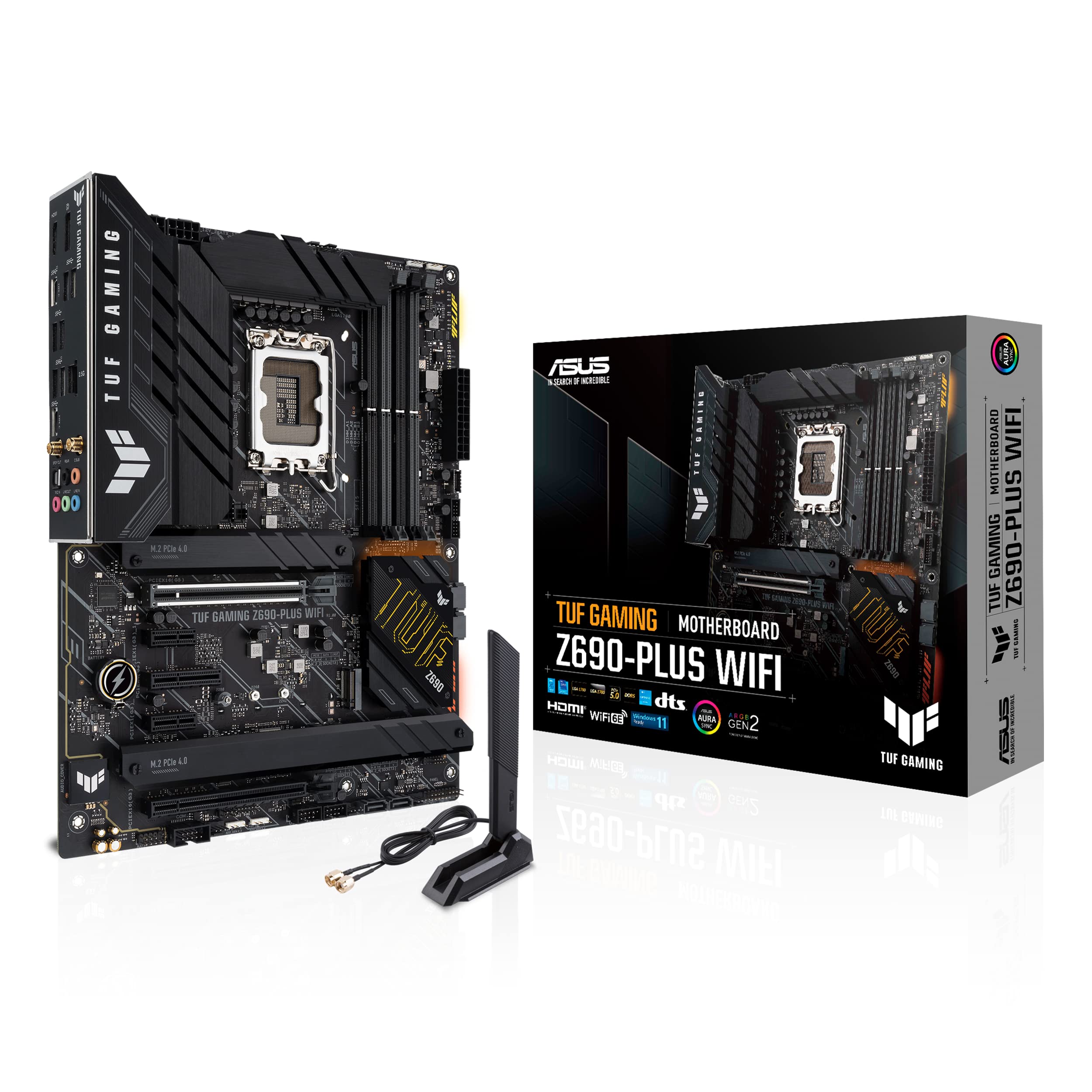 Asus TUF Gaming Z690-PLUS WiFi Socket LGA1700/ Intel Z690/ DDR5/ WiFi&Bluetooth/ SATA3&USB3.2/ M.2/ ATX Motherboard