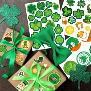 MISS FANTASY St Patricks Day Stickers Shamrock Stickers St. Patrick's Day Stickers for Kids Bulk Saint Patricks Day Stickers St Patrick Stickers for Kids St Pattys Day Party Favors