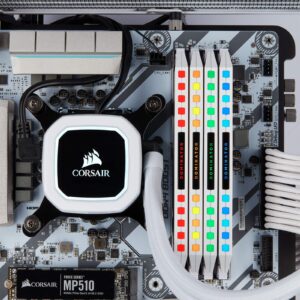 Corsair Dominator Platinum RGB DDR4 32GB (2x16GB) 3600MHz C18 Desktop Memory (12 Ultra-Bright CAPELLIX RGB LEDs, Patented DHX Cooling, Wide Compatibility, Intel XMP 2.0) White