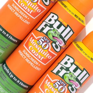 Bullfrog Mosquito Coast Sunscreen SPF50 + Insect Repellant 5.5oz Continuous Spray, 2pk