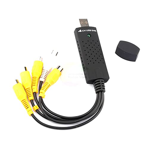 4 Channel USB DVR 4 Channel USB 2.0 VHS to DVD Converter Adapter Audio AV Video Capture Card Adapter