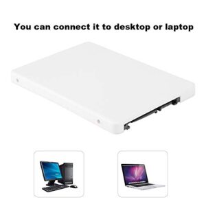 SSD Adapter, Durable Solid State Drive Adapter, 3.94 * 2.76 * 0.28Inch Convenient Laptop Notebook PC for Computer Desktop(White)