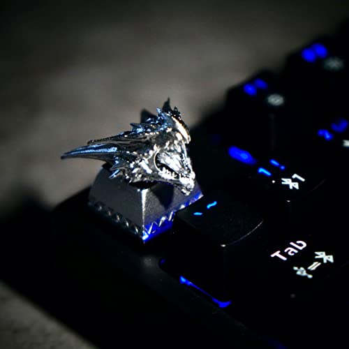 Kelendle Esc Keycap Replacement Resin Handmade - Fire Dragon Keycap OEM Profile Keycap Gaming Keyboard Keycap for Mechanical Keyboard MX Switch DIY Decoration Black