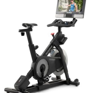 NordicTrack Commercial S22i Studio Cycle with 22” HD Touchscreen for Interactive Studio & Global Workouts, 30-Day iFIT Family Membership Included,Black